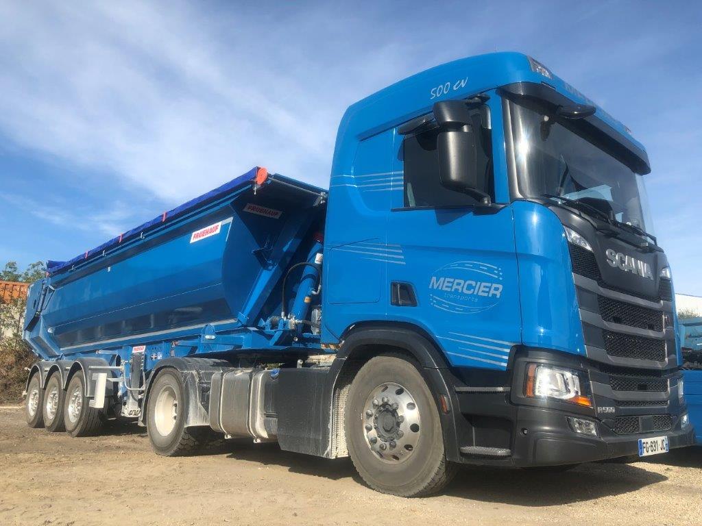 Transport par benne, transport en marchandies, ... - Mercier & Fils